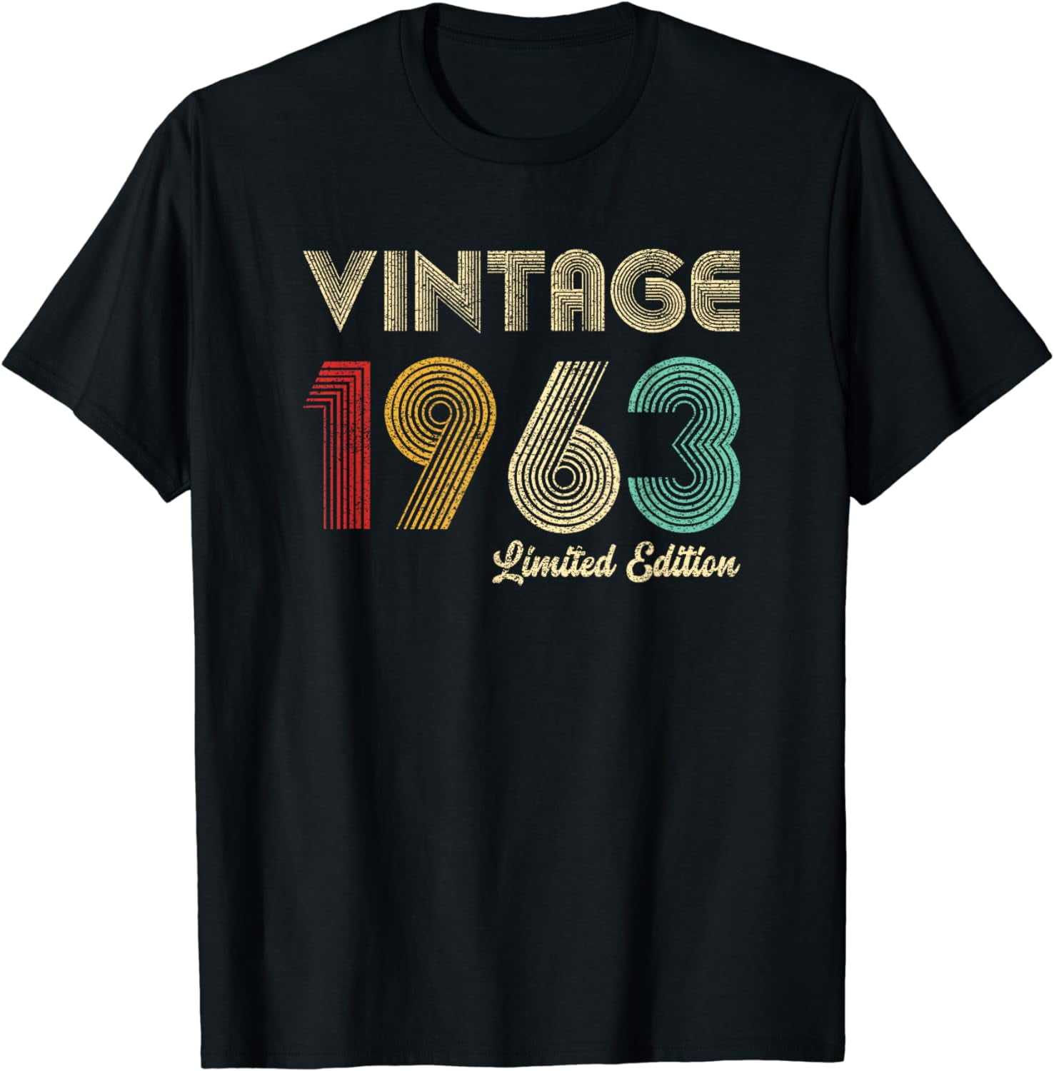 Vintage 1963 61st Birthday Gift Men Women 61 Years Old T-Shirt ...