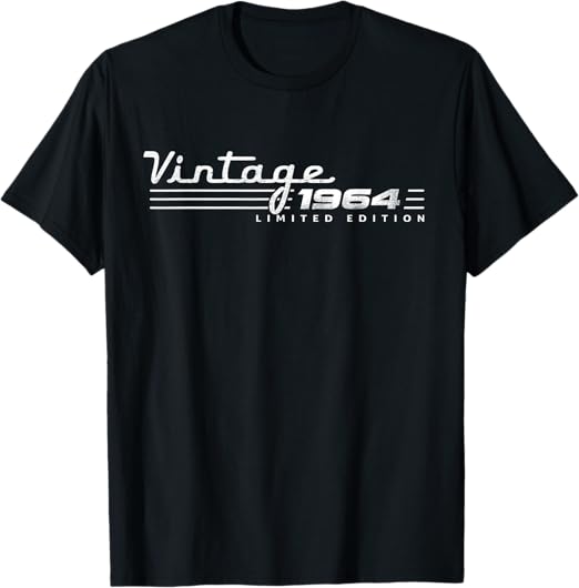 Vintage 1964 60th Birthday Gifts 60 Year Old For Men Women T-Shirt ... Vintage 1964 60th Birthday Gifts 60 Year Old For Men Women T-Shirt ...