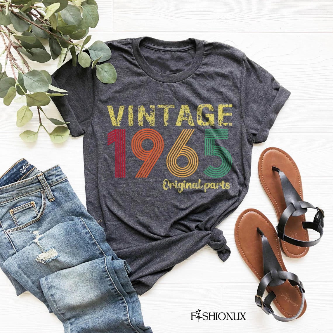 Vintage 1965 Original Part Tee, Vintage 1965 Shirt, 60Th Birthday For ...