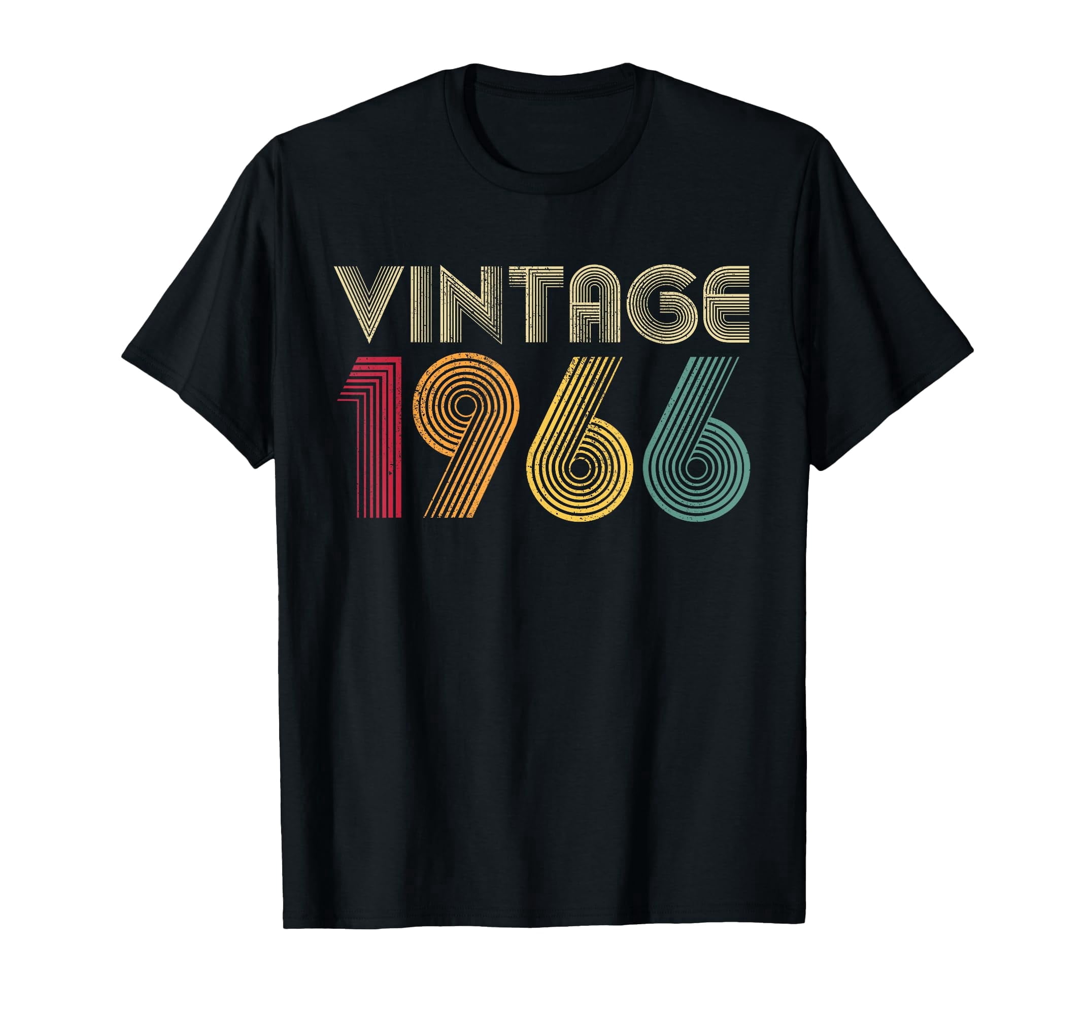 Vintage 1966 60th Birthday Gift Retro 60 Years Old T-Shirt,Fashionable ...