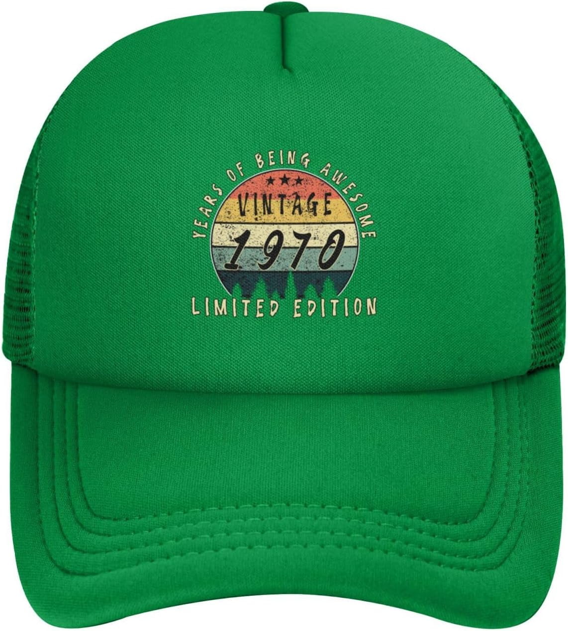 Vintage 1970 Limited Edition 52th Birthday Trucker Hat High Crown Mesh ...