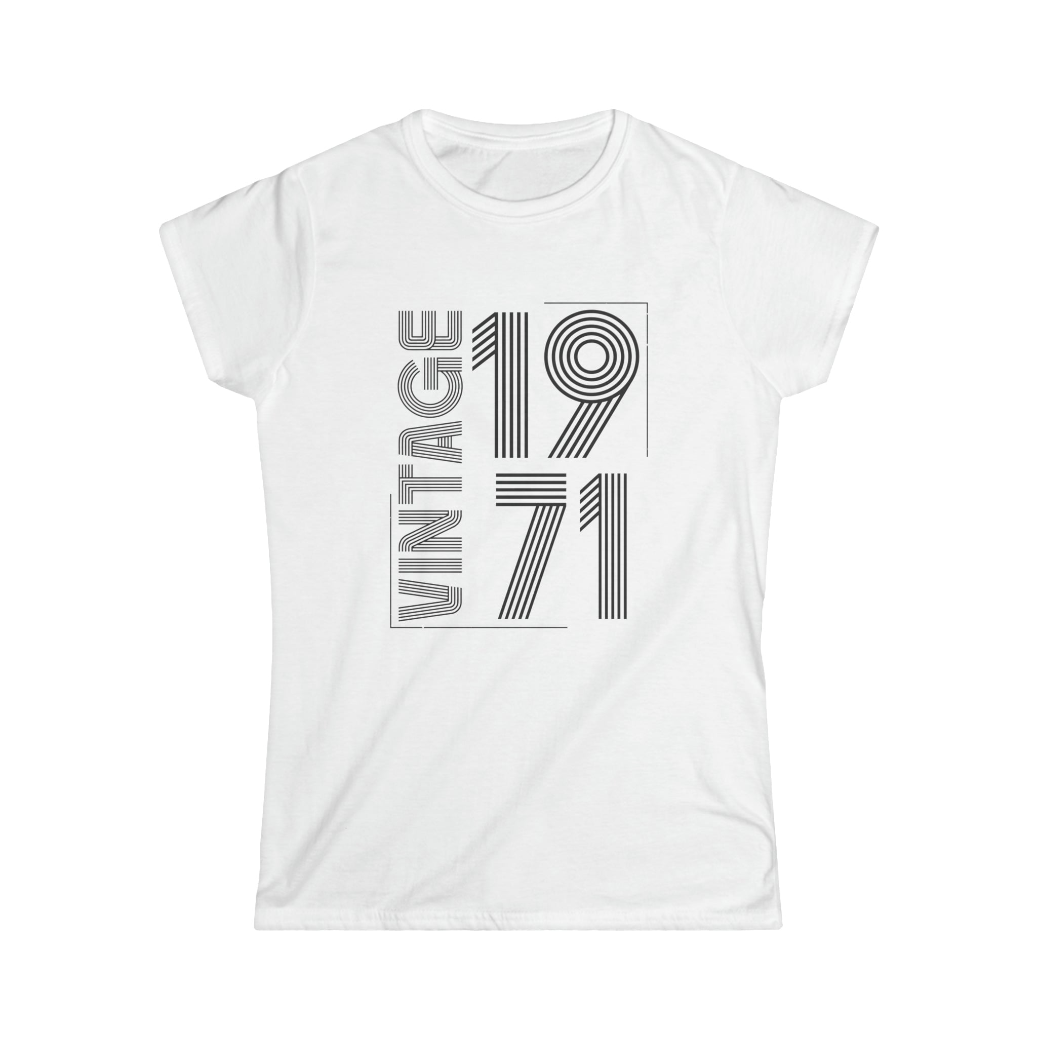 Vintage 1971 T Shirts for Women Retro Funny 1971 Birthday Womens T ...