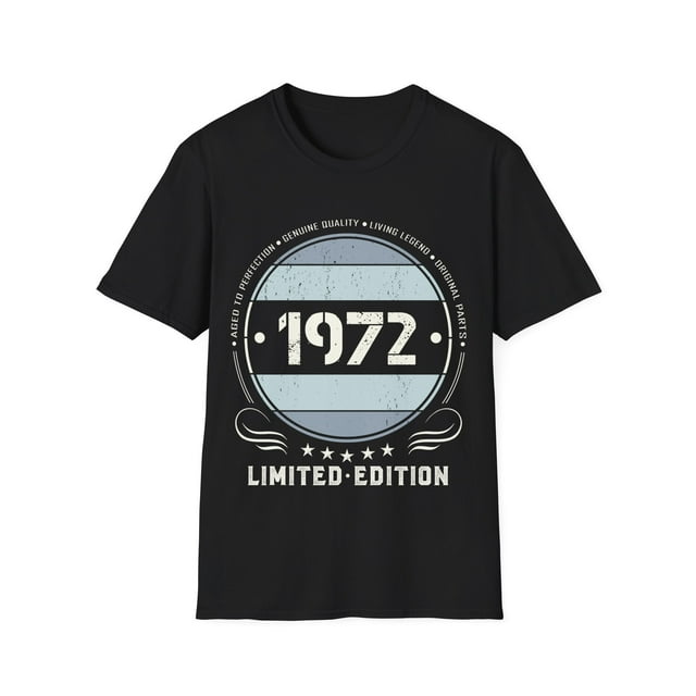 Vintage 1972 T Shirts for Men Retro Funny 1972 Birthday Shirts for Men - Walmart.com