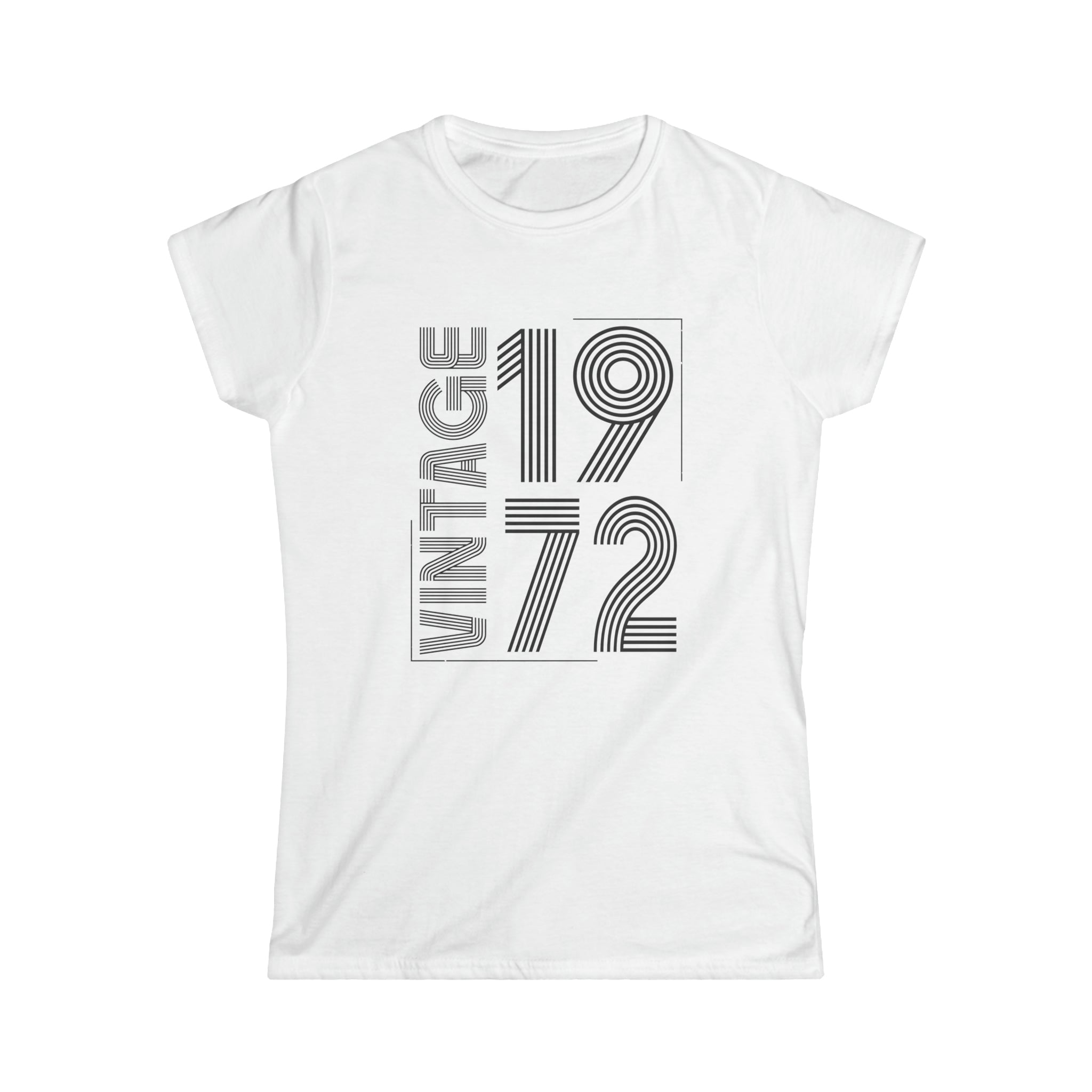 Vintage 1972 T Shirts for Women Retro Funny 1972 Birthday Women Tops ...