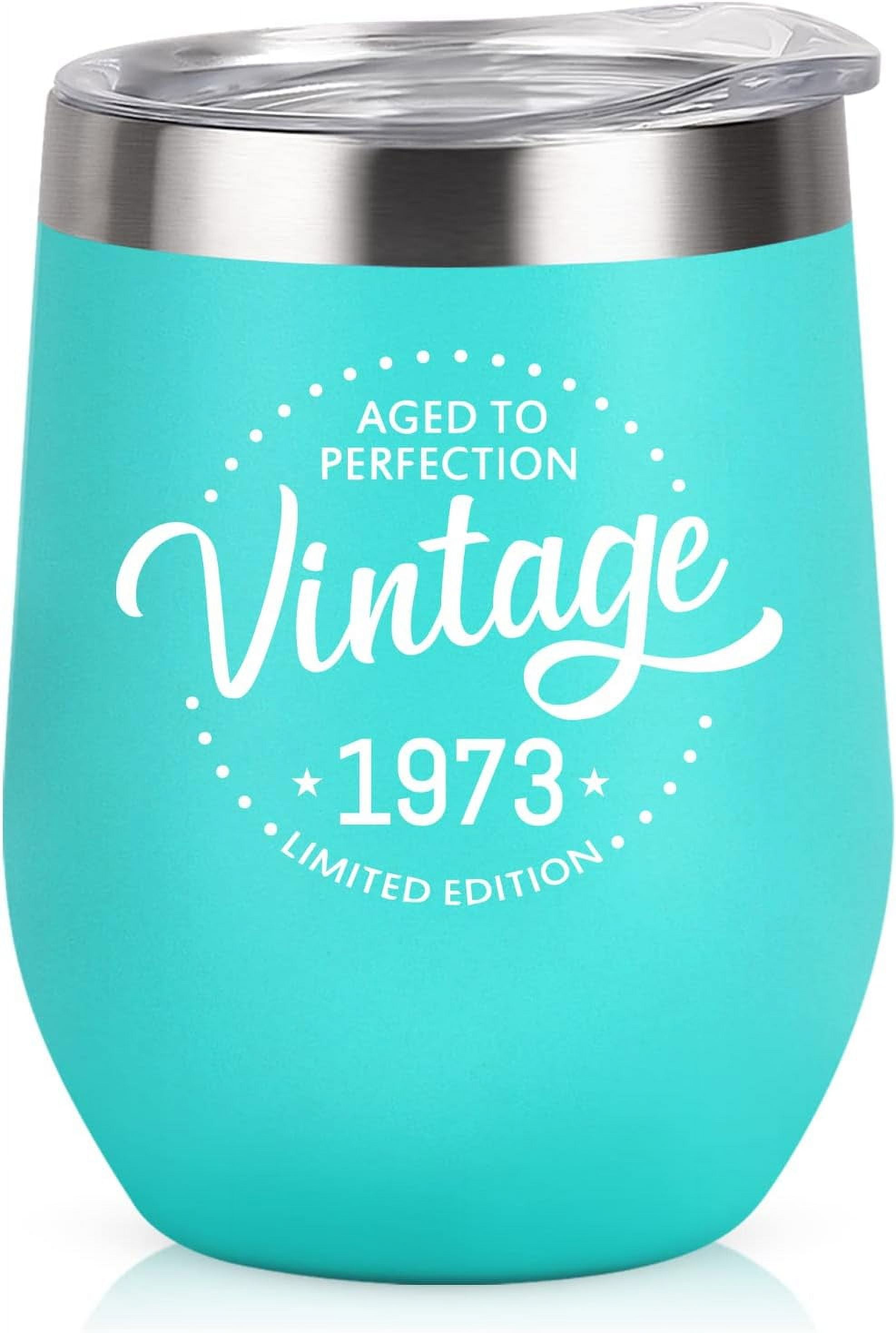 Vintage 1973 50 Year Old Presents for Women Wine Tumbler 1973 50th ...