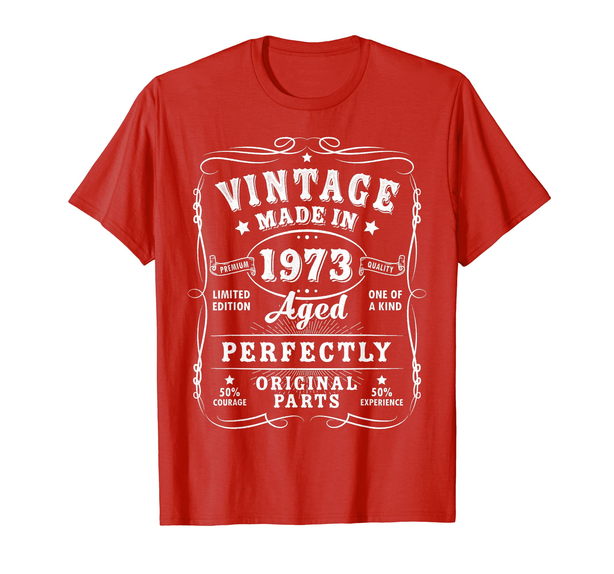 Vintage 1973 Birthday Decorations Men Women Funny 1973 T-Shirt Vintage ...