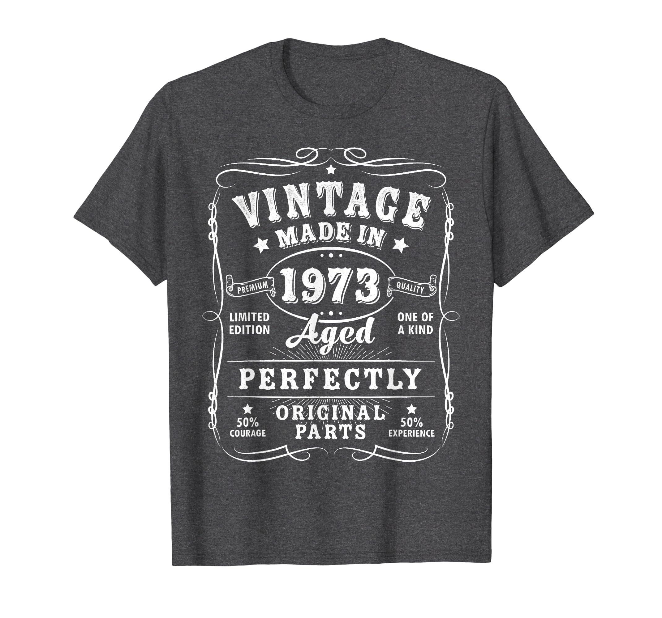 Vintage 1973 Birthday Decorations Men Women Funny 1973 T-Shirt Vintage ...