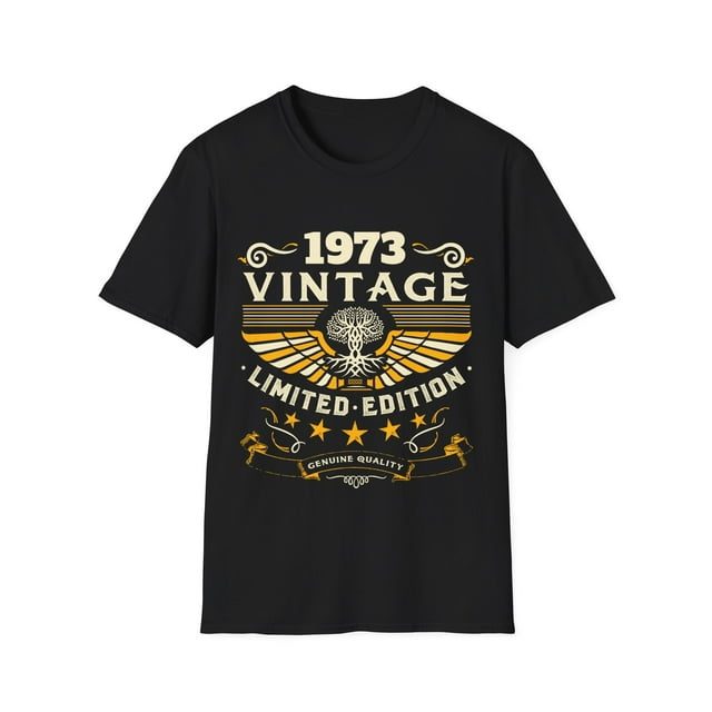 Vintage 1973 T Shirts for Men Retro Funny 1973 Birthday Mens Tshirts ...