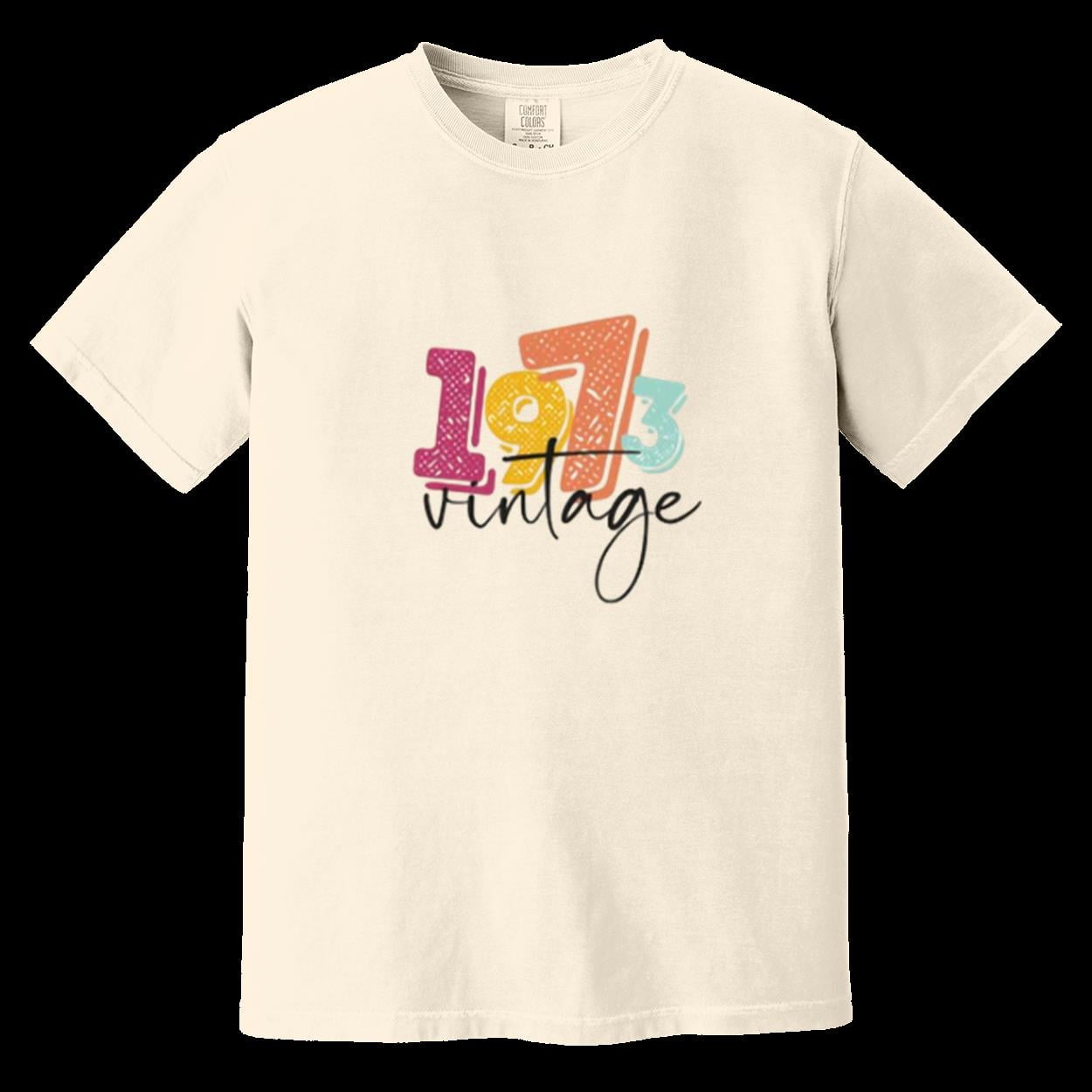 Vintage 1973 Throwback Design Comfort Color T-Shirt For Nostalgia Fans ...