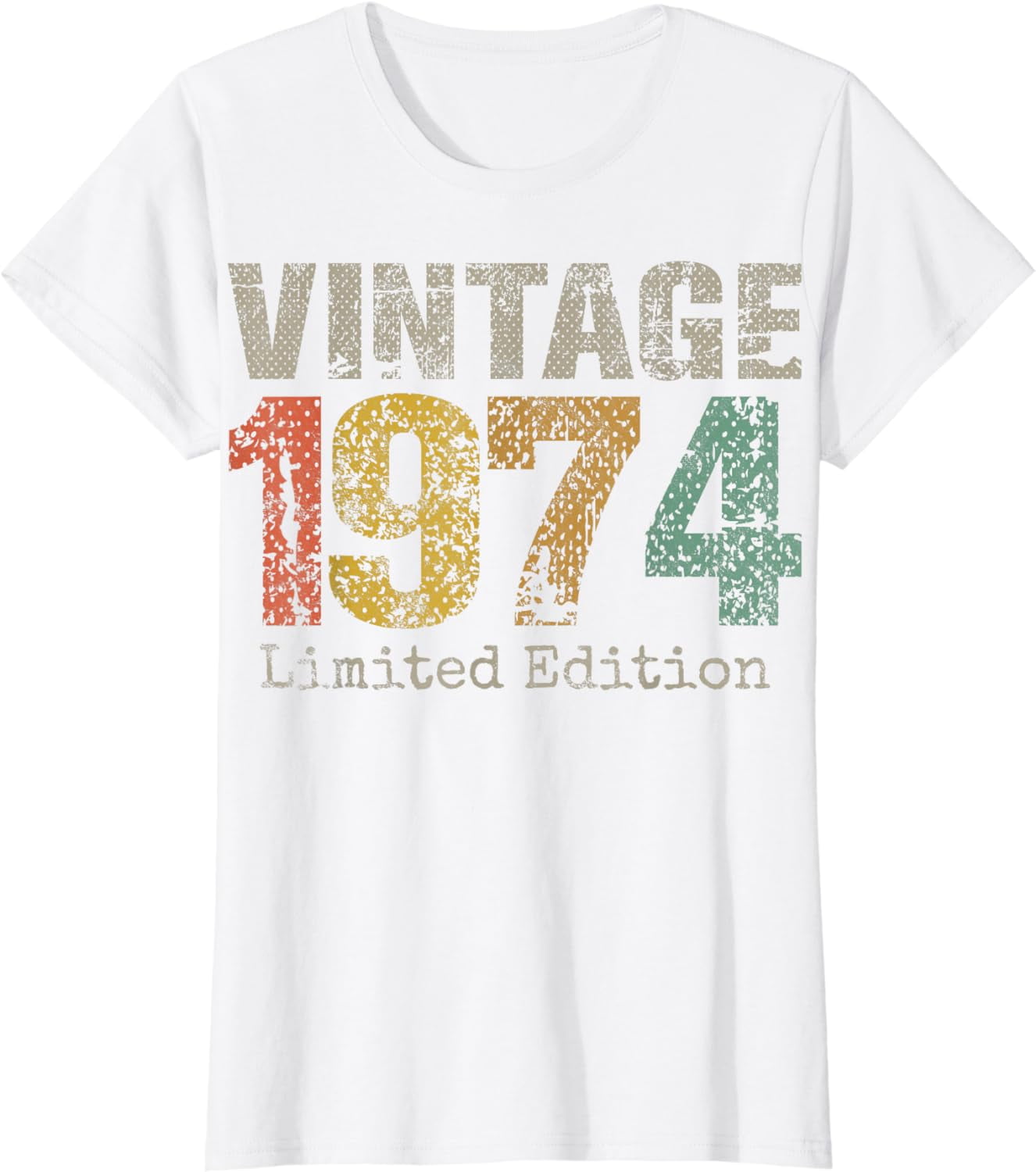 Vintage 1974 50th Birthday Gifts 50 Year Old For Men Women T-Shirt ...
