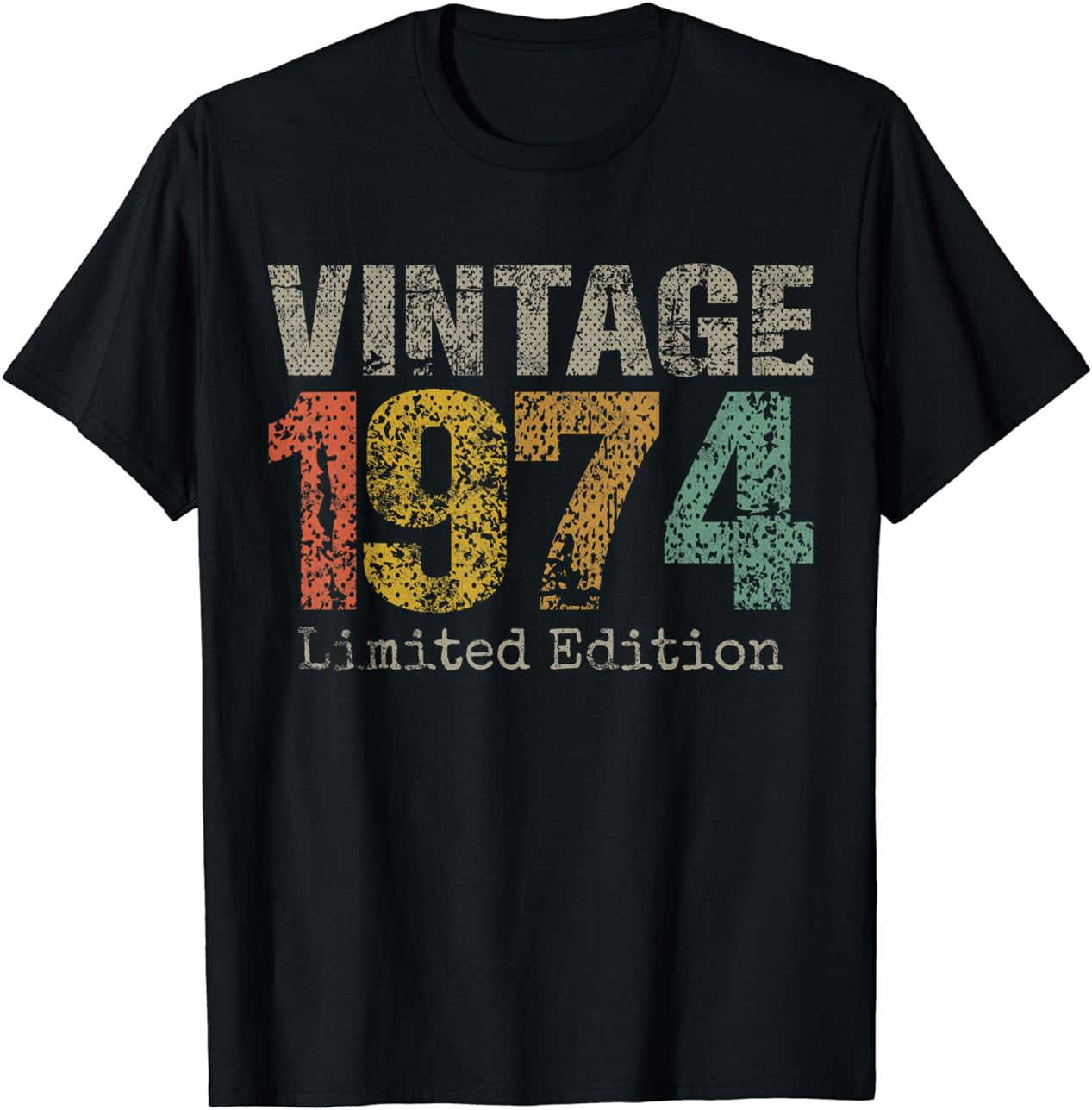 Vintage 1974 50th Birthday Gifts 50 Year Old For Men Women T-Shirt ...