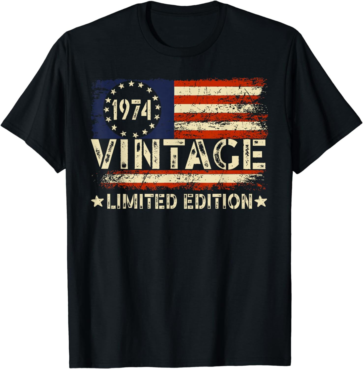 Vintage 1974 Limited Edition 50 Year Old Gifts 50th Birthday T-Shirt ...
