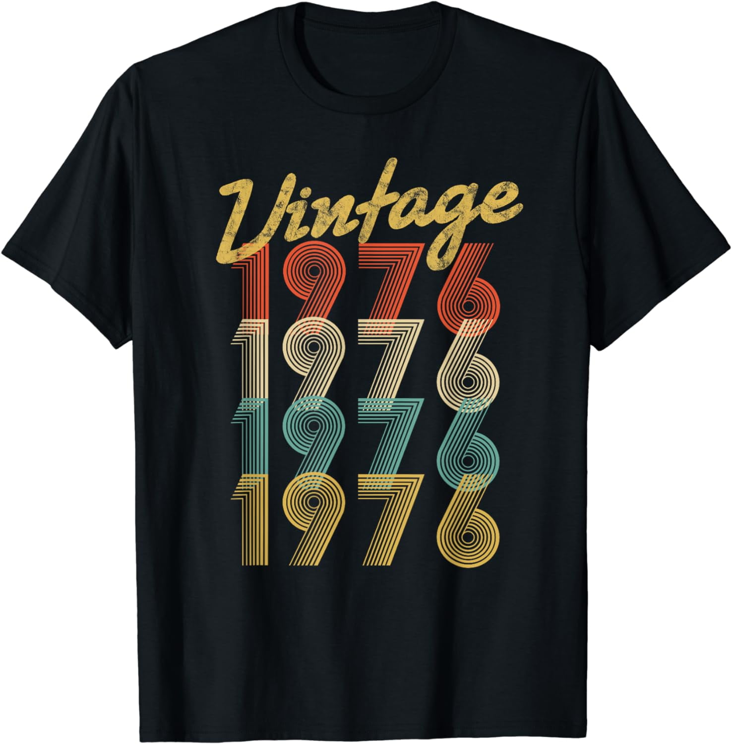 Vintage 1976 Retro Pop Born In 1976 48 Yrs Old 48th Birthday T-Shirt - Walmart.com