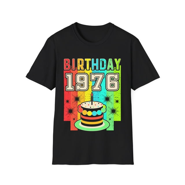 Vintage 1976 T Shirts for Men Retro Funny 1976 Birthday Mens Shirt - Walmart.com