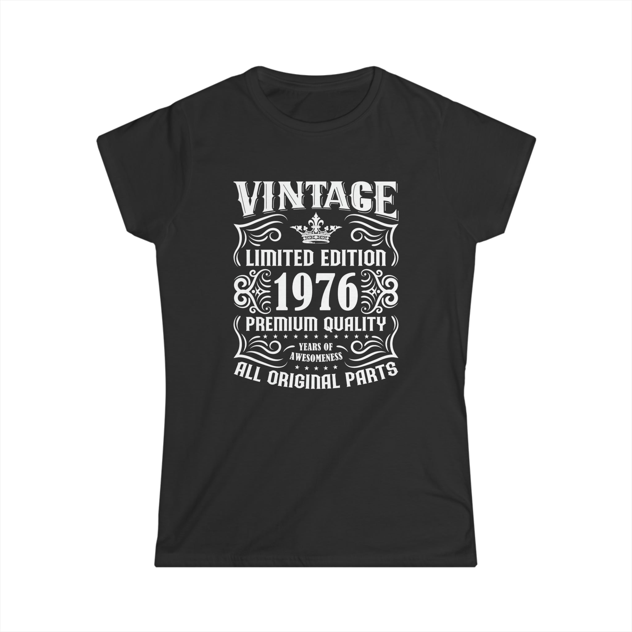 Vintage 1976 TShirt Women Limited Edition BDay 1976 Birthday Womens T Shirts - Walmart.com