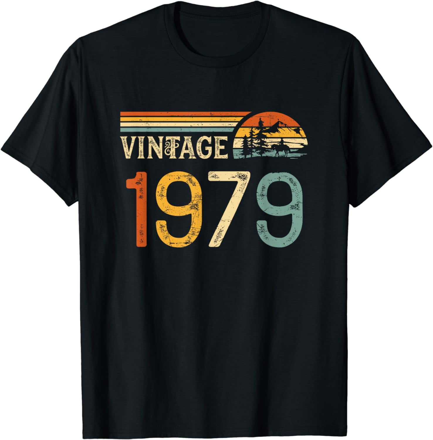 Vintage 1979 Birthday Retro T-Shirt - Walmart.com