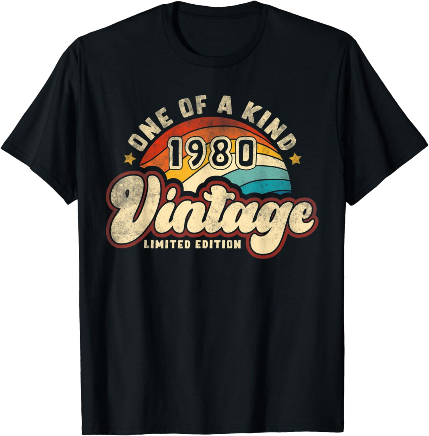 Vintage 1980 43 Years Old Limited Edition 43th Birthday T-Shirt ...