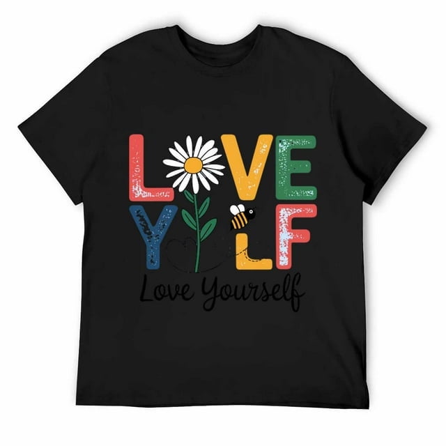 100% cotton tshirts men tee Love yourself Mmm Pi Symbol Nerd Funny T ...