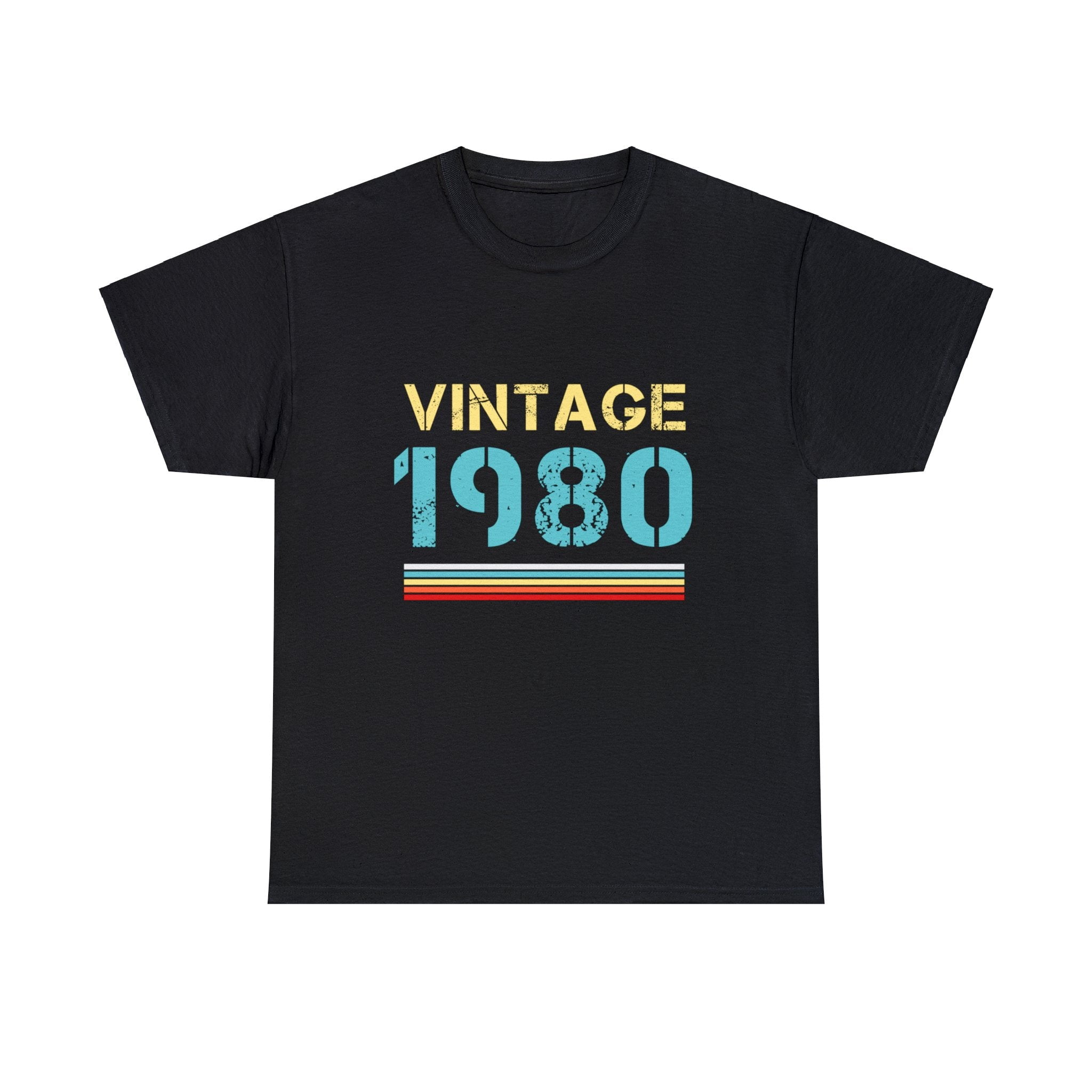 Vintage 1980 T Shirts for Men Retro Funny 1980 Birthday Big and Tall Tshirts Shirts for Men ...