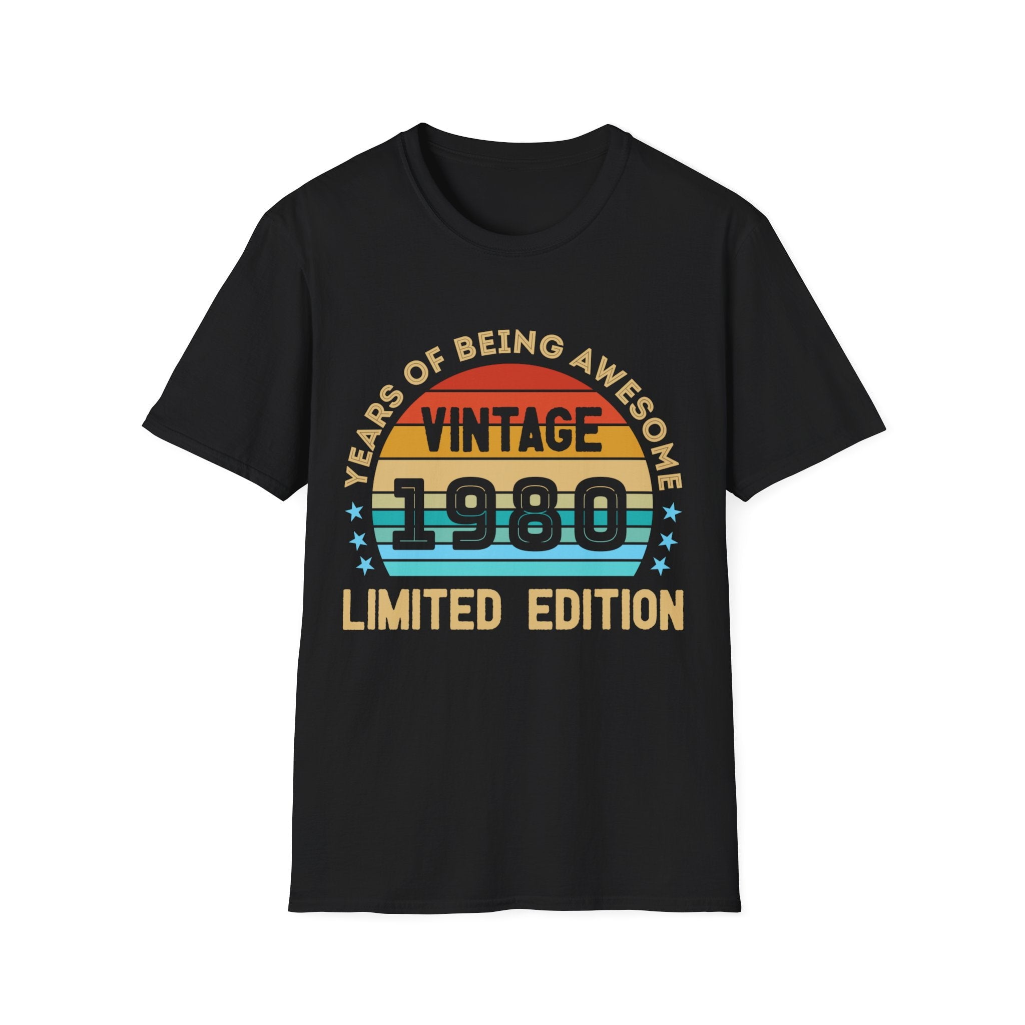 Vintage 1980 T Shirts for Men Retro Funny 1980 Birthday Men Shirts ...