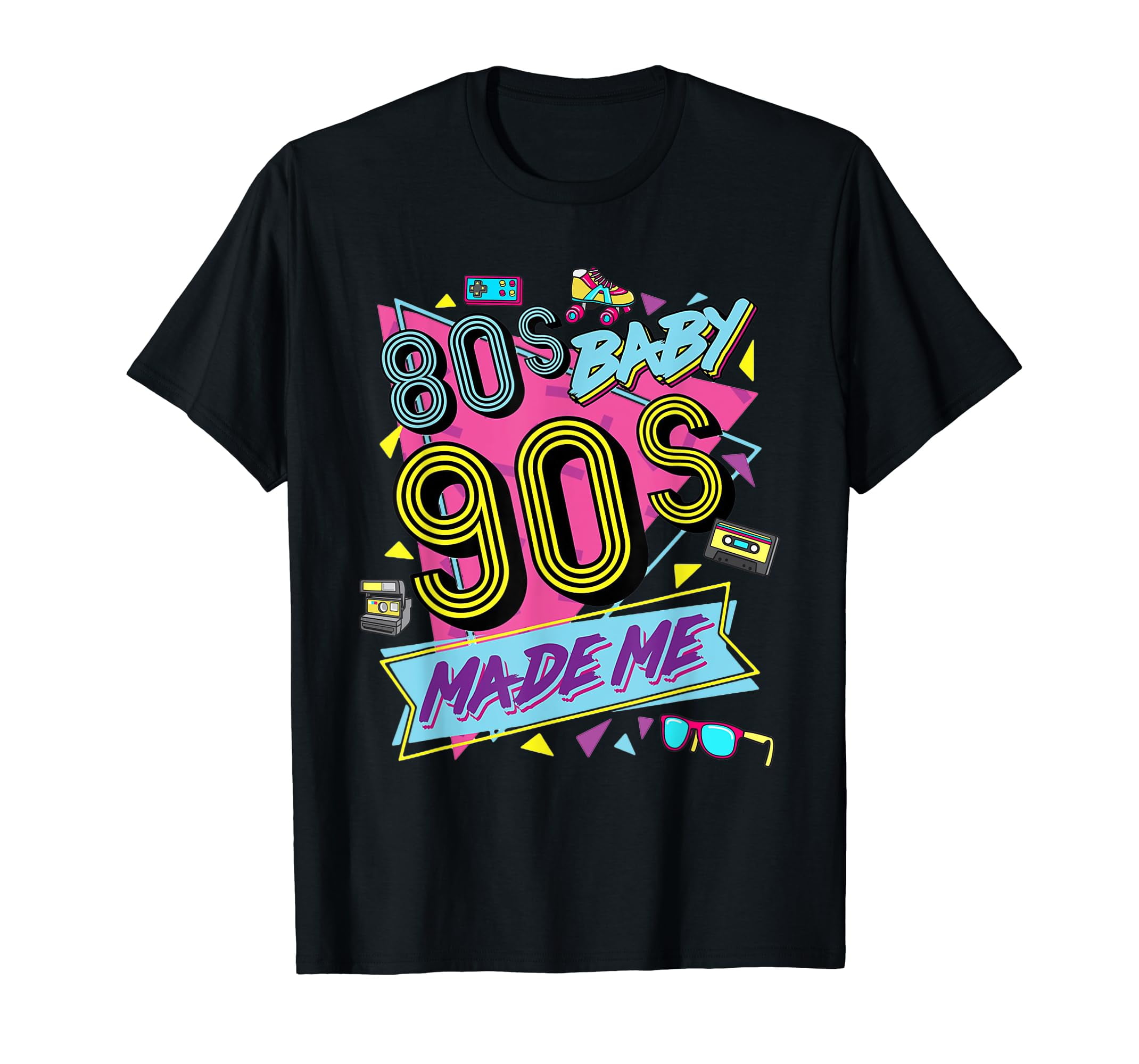 Vintage 1980s 80's Baby 1990s 90's Made Me Retro Nostalgia T-Shirt - Walmart.com