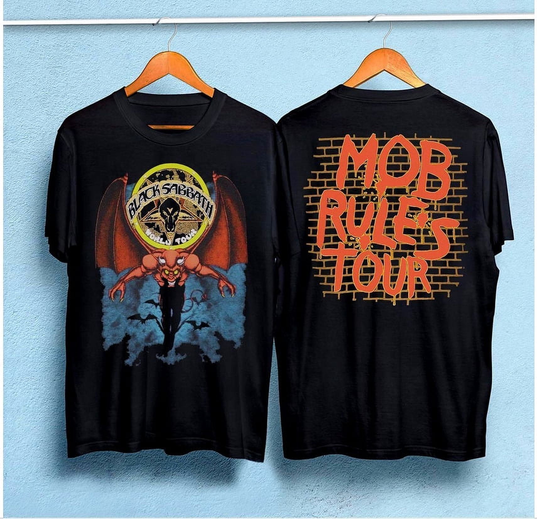 Vintage 1981 Black Sabbath Mob Rules Tour Concert 90s Double Sided T ...