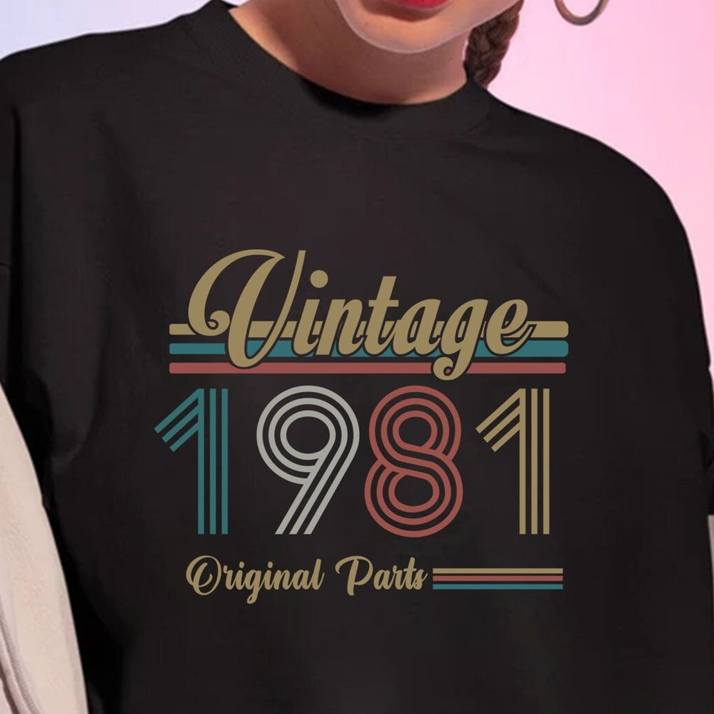 Vintage 1981 Retro Shirt, Vintage 1981 Shirt, 42Nd Birthday, 42Nd ...