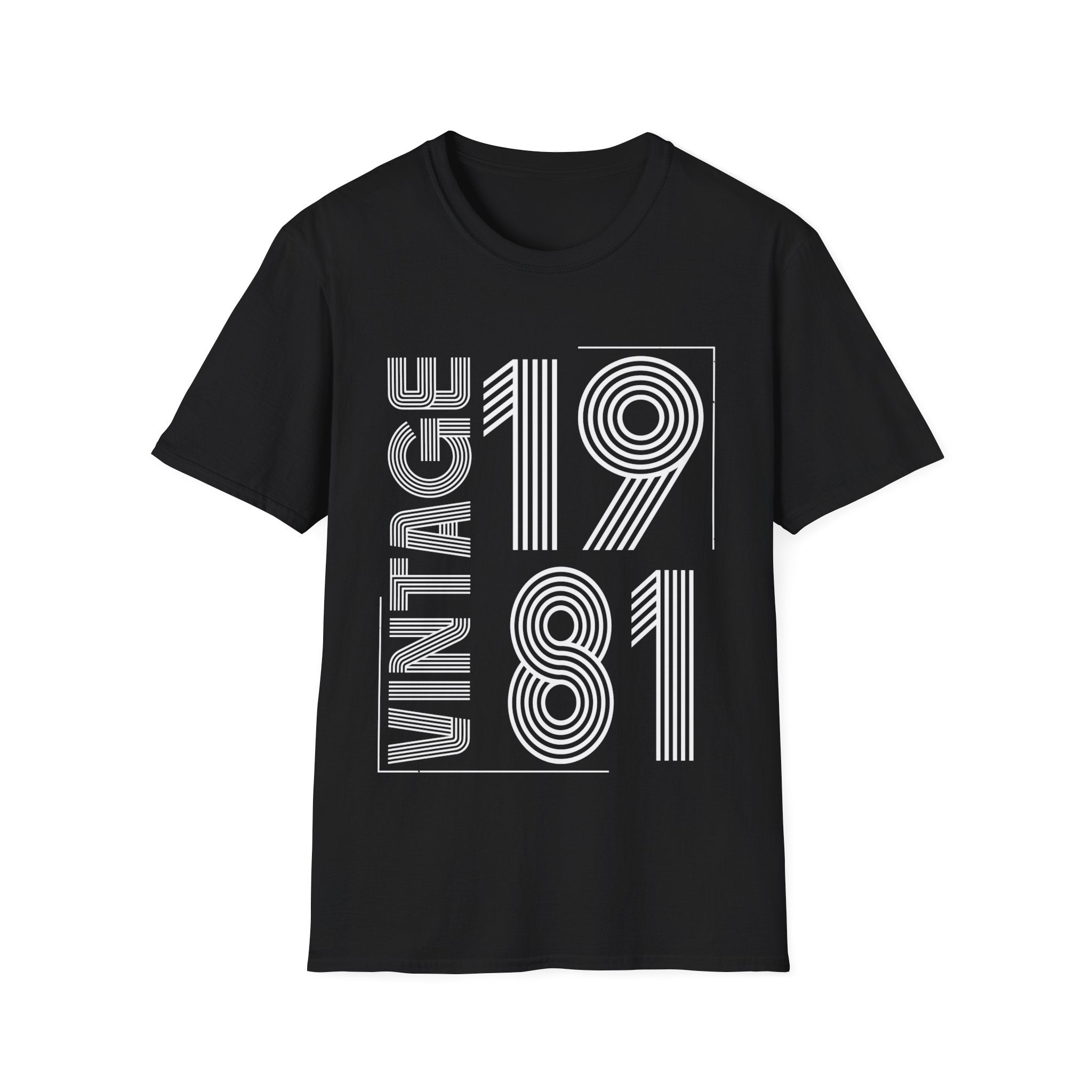 Vintage 1981 T Shirts for Men Retro Funny 1981 Birthday Mens Shirt ...
