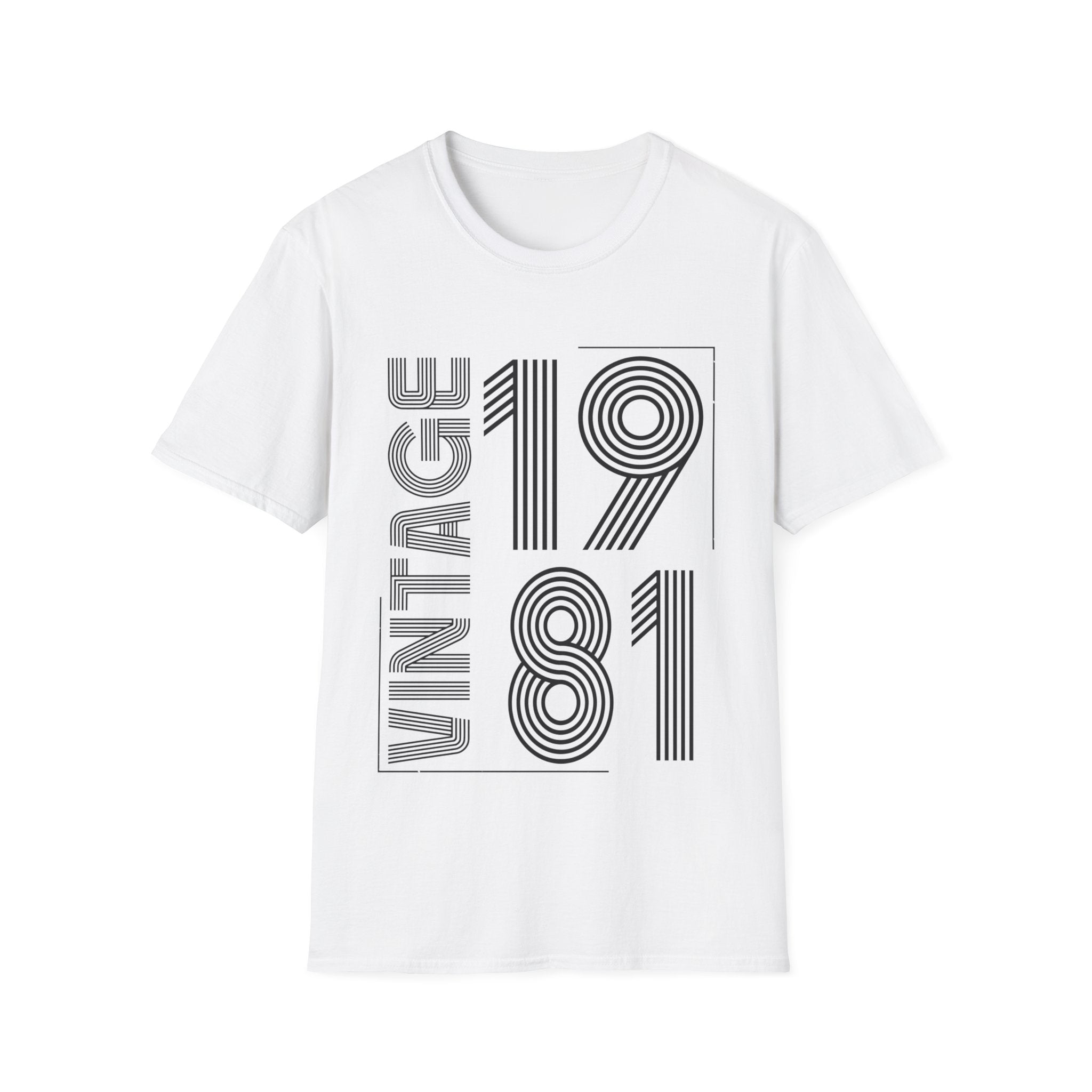 Vintage 1981 T Shirts for Men Retro Funny 1981 Birthday Mens Shirts ...
