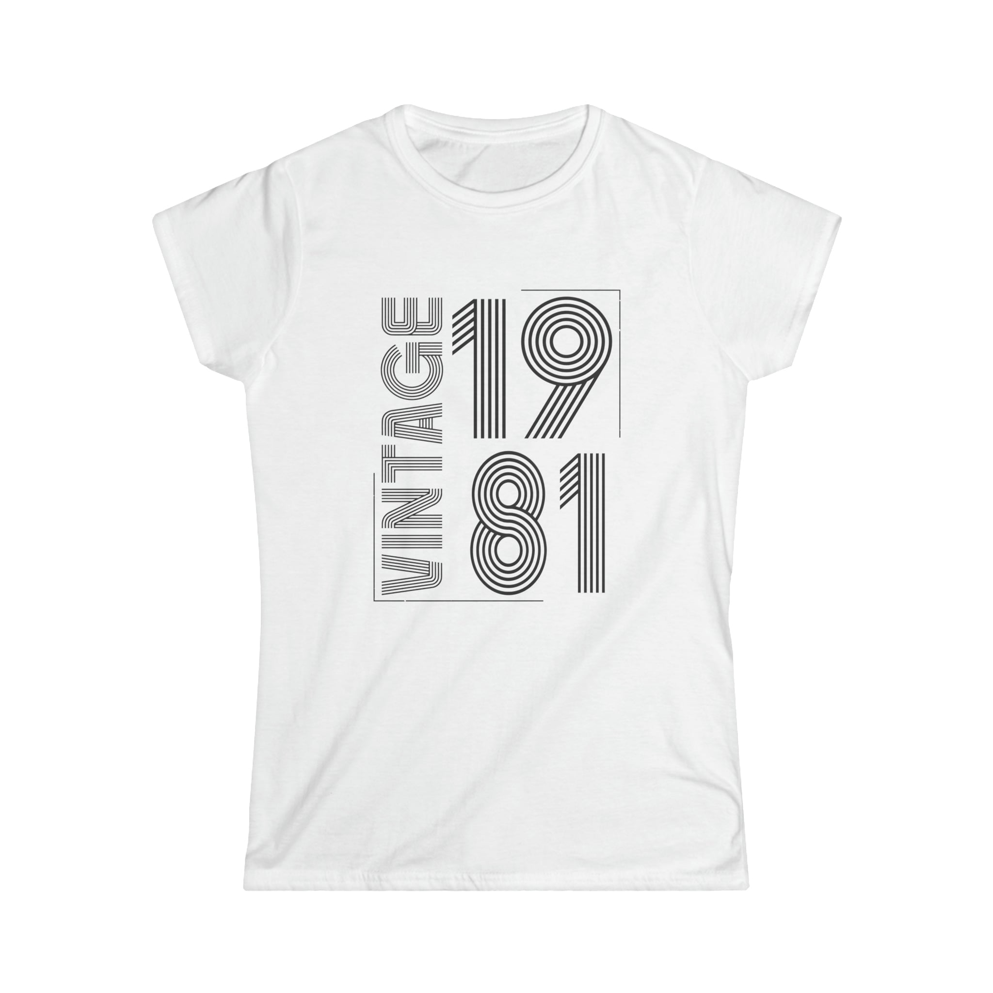 Vintage 1981 T Shirts for Women Retro Funny 1981 Birthday Womens Shirts ...