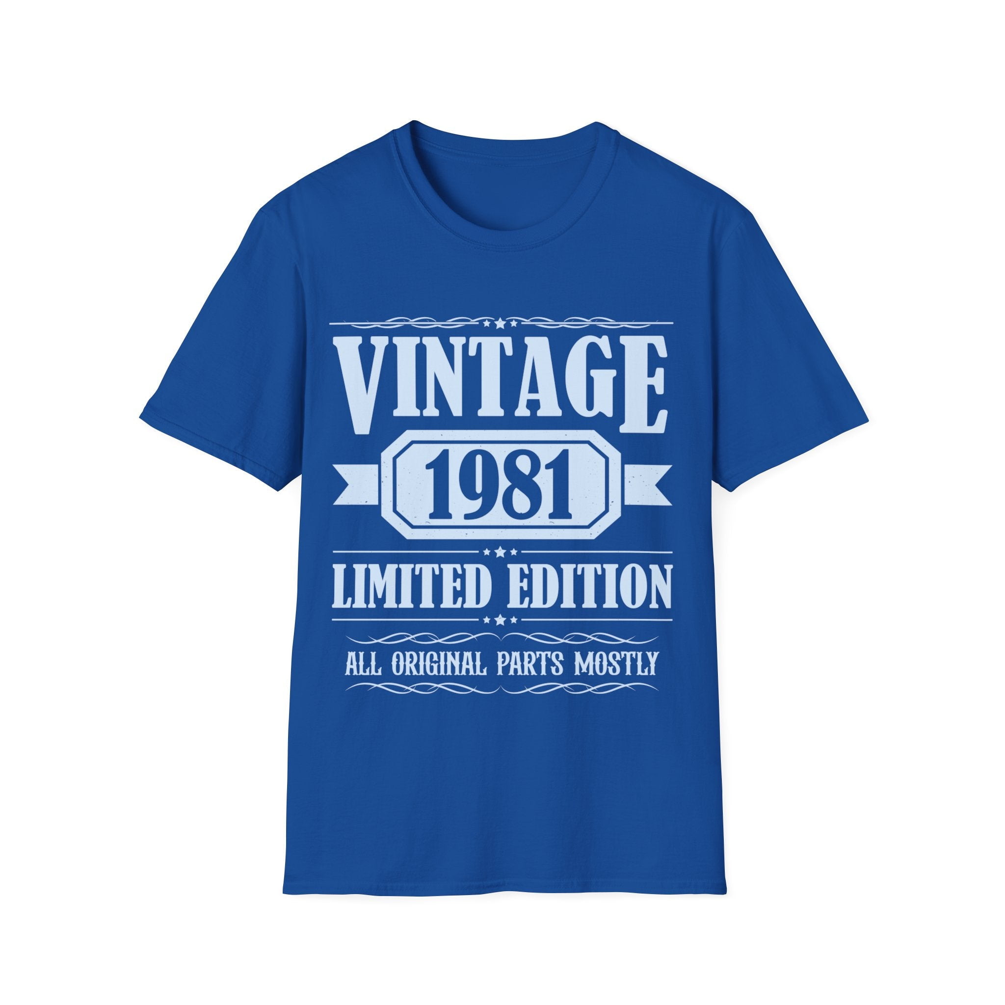Vintage 1981 TShirt Men Limited Edition BDay 1981 Birthday Mens T ...