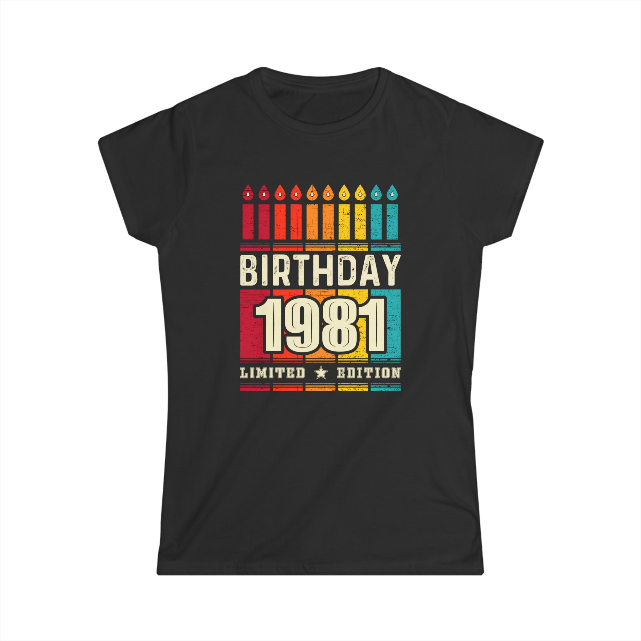Vintage 1981 TShirt Women Limited Edition BDay 1981 Birthday Women Tops ...