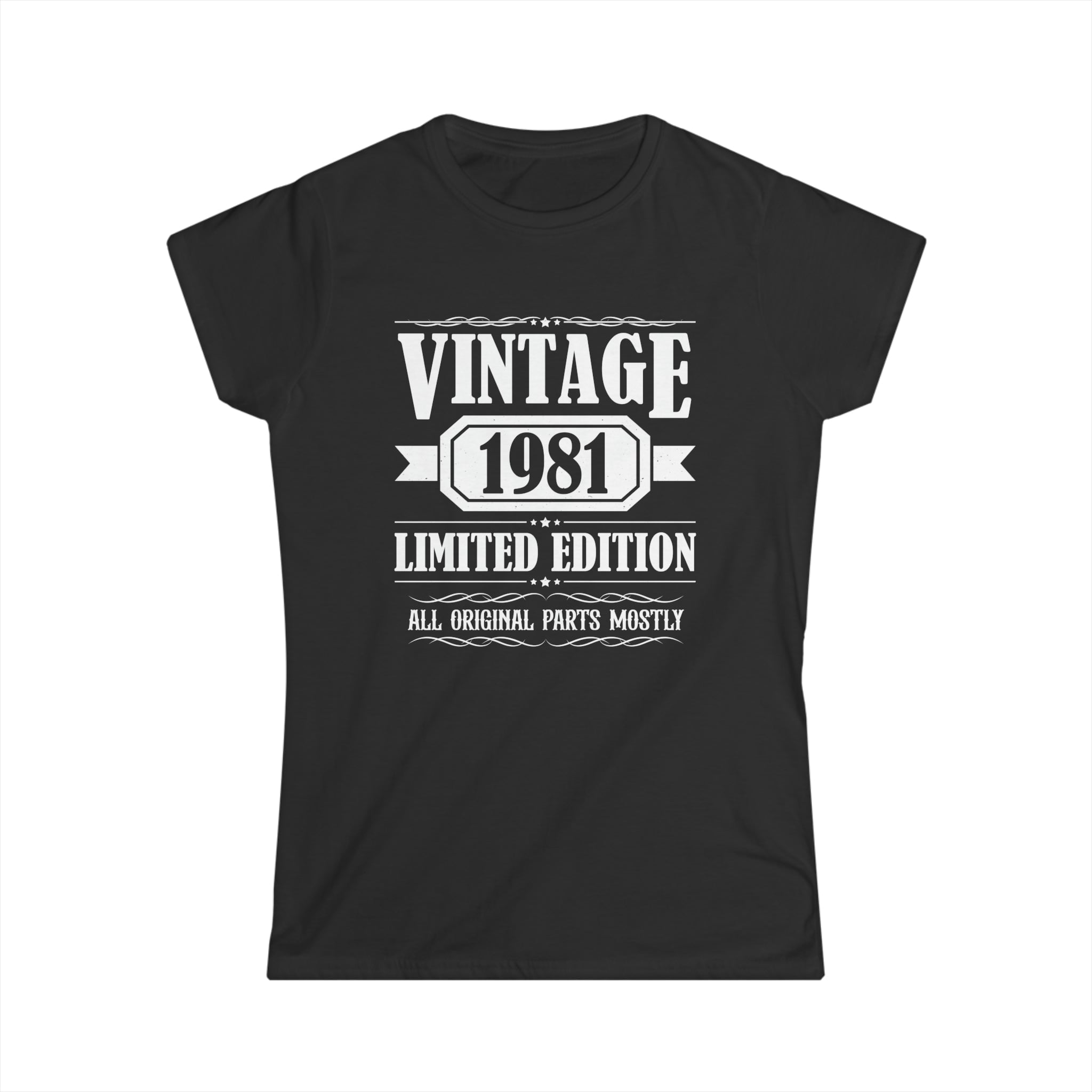 Vintage 1981 TShirt Women Limited Edition BDay 1981 Birthday Womens ...