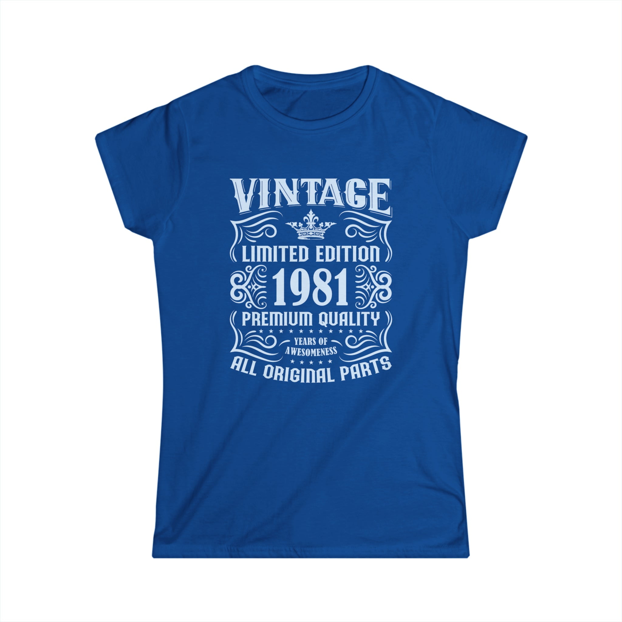 Vintage 1981 TShirt Women Limited Edition BDay 1981 Birthday Womens ...