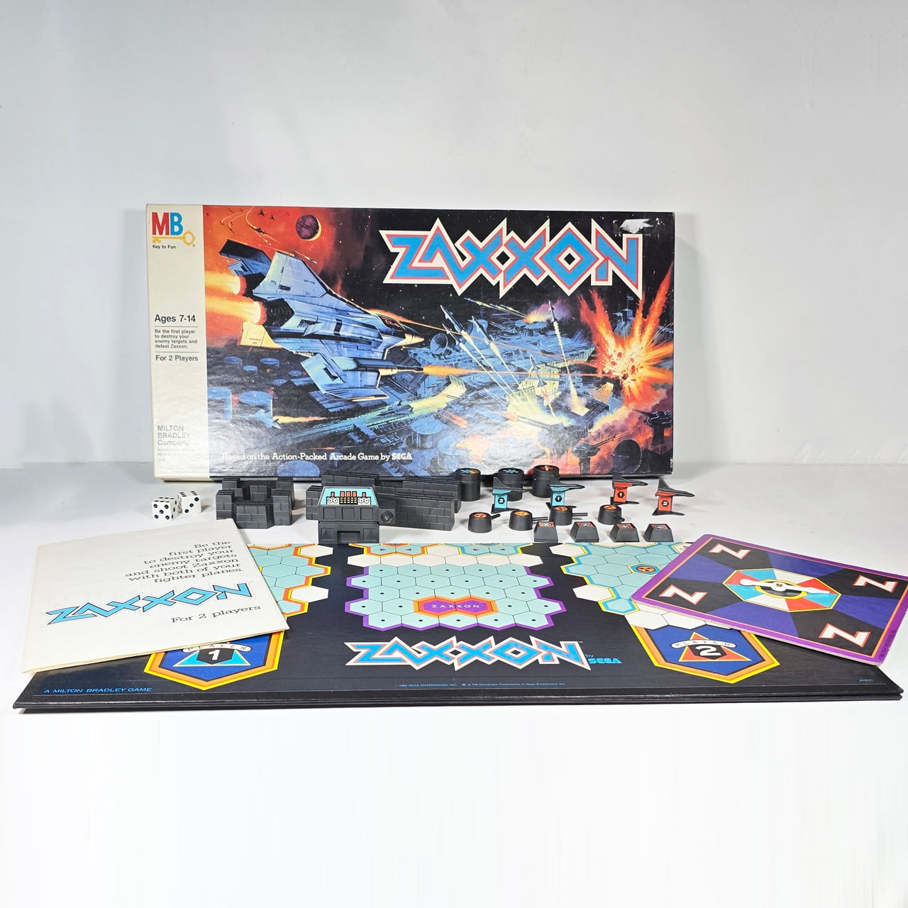 Vintage 1982 Sega Zaxxon Board Game Milton Bradley - Walmart.com