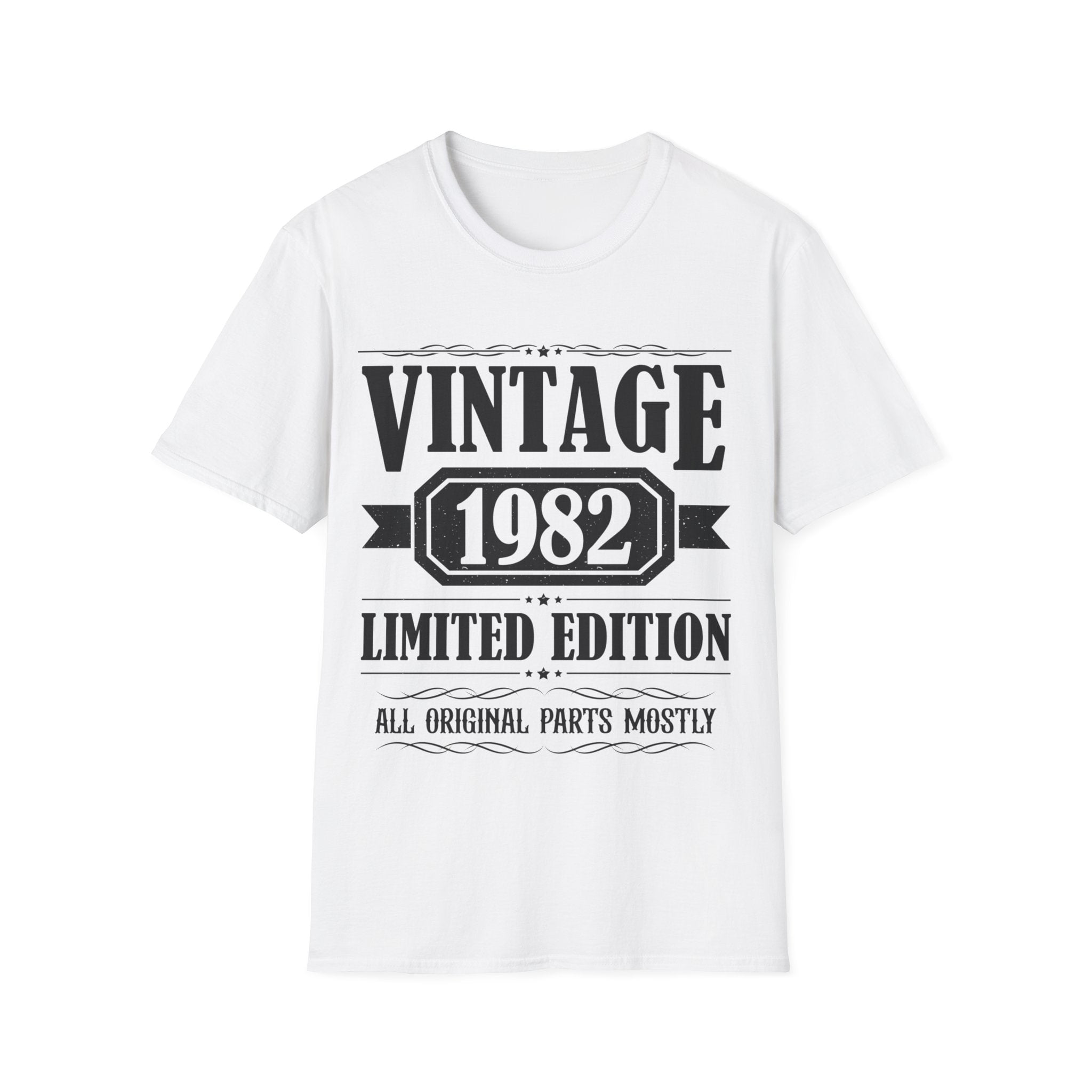 Vintage 1982 T Shirts for Men Retro Funny 1982 Birthday Mens Shirt ...