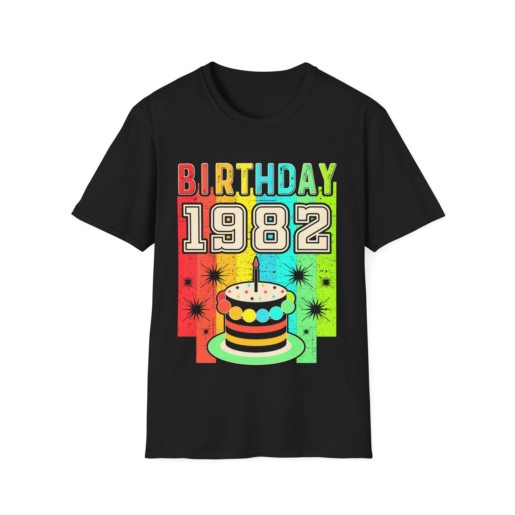 Vintage 1982 T Shirts for Men Retro Funny 1982 Birthday Mens T Shirt ...