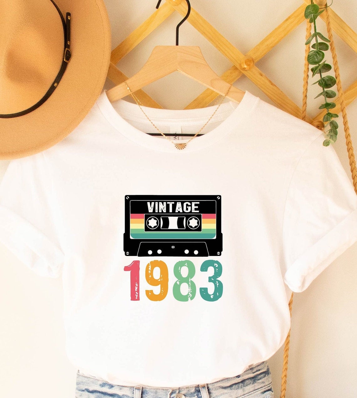 Vintage 1983 Cassette Tape Recorder Shirt, Tee Gift Idea, Birthday Gift ...