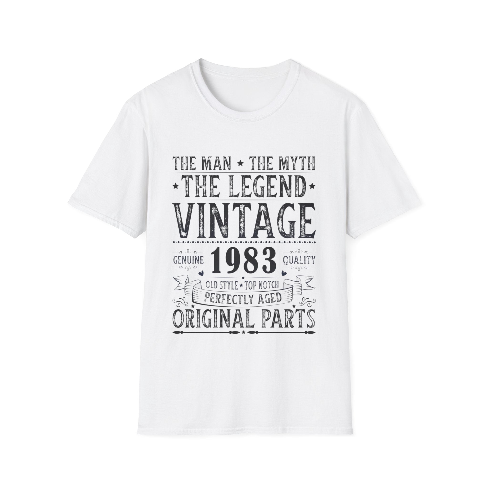 Vintage 1983 T Shirts for Men Retro Funny 1983 Birthday Mens Shirts ...