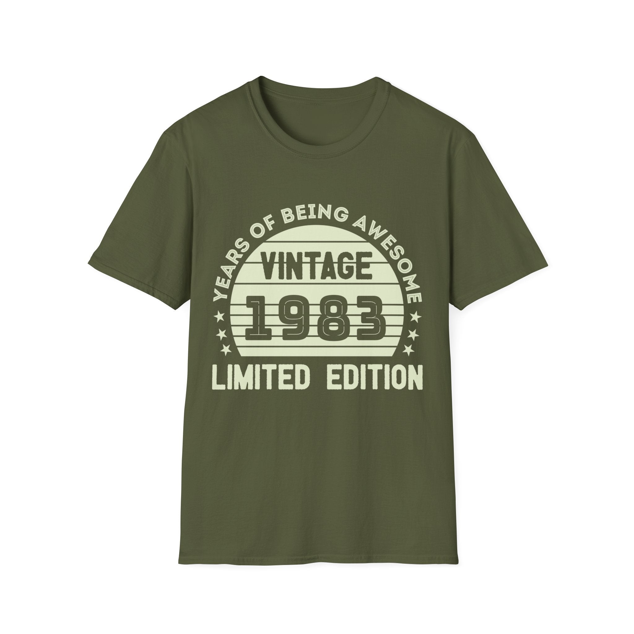Vintage 1983 T Shirts for Men Retro Funny 1983 Birthday Mens T Shirt ...
