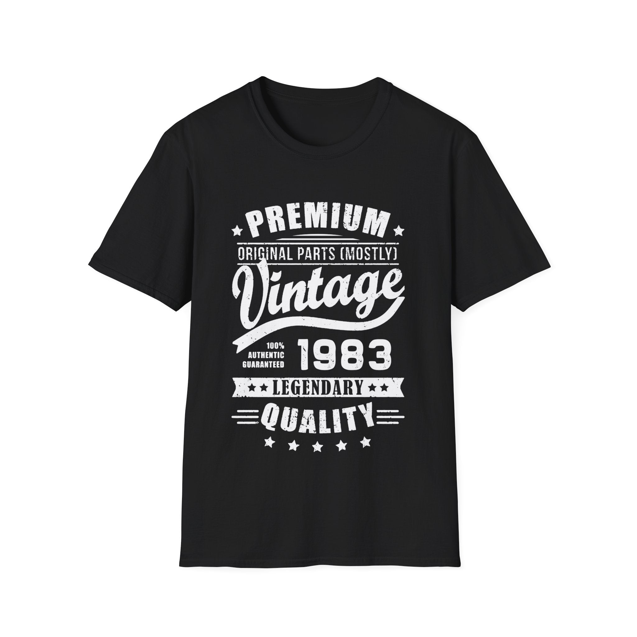 Vintage 1983 T Shirts for Men Retro Funny 1983 Birthday Mens T Shirts ...