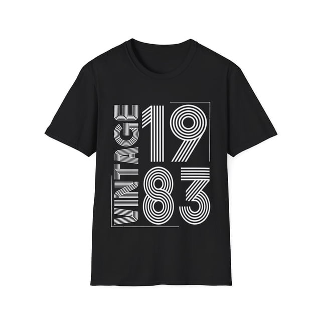 Vintage 1983 T Shirts for Men Retro Funny 1983 Birthday Mens Tshirts ...