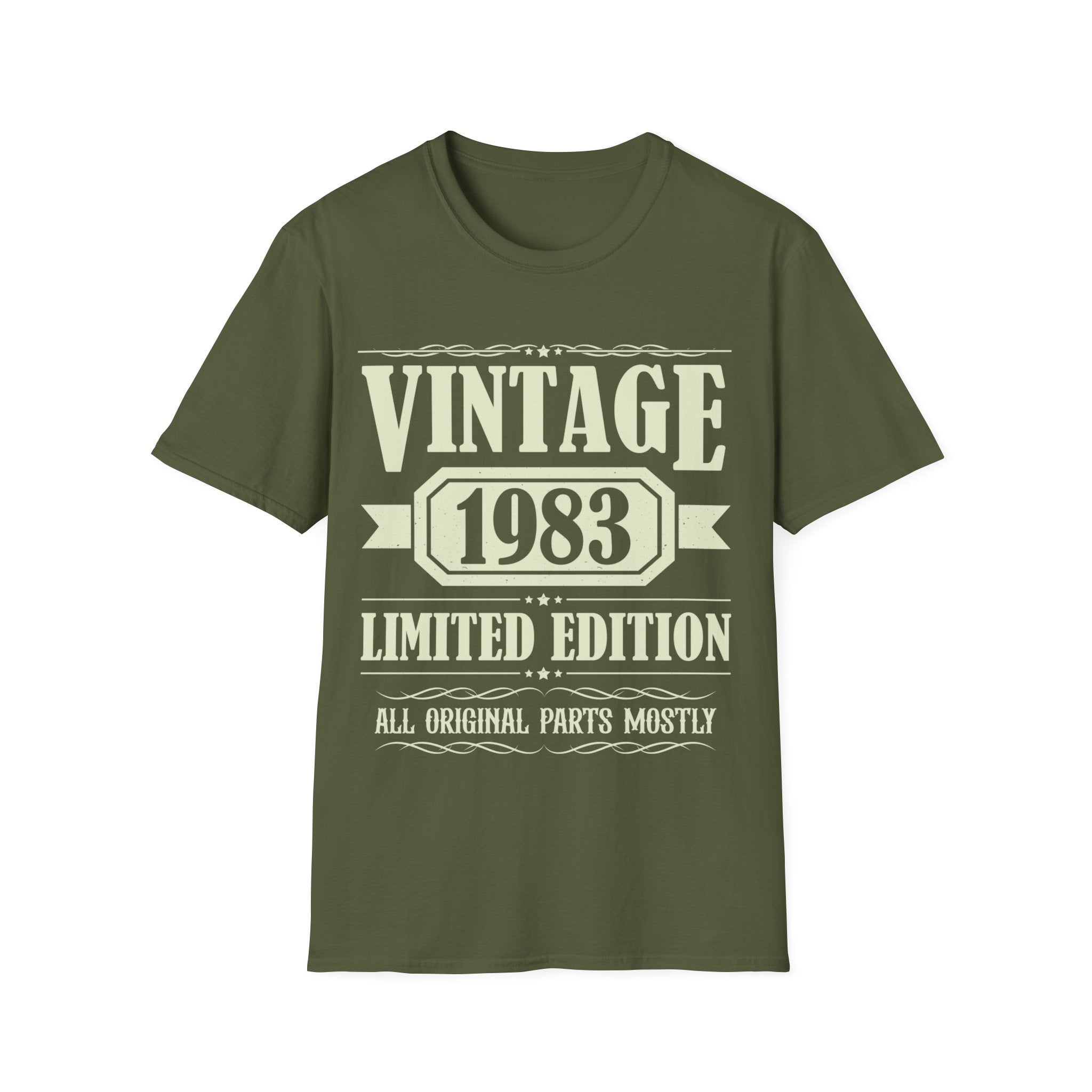 Vintage 1983 TShirt Men Limited Edition BDay 1983 Birthday Mens Shirts ...