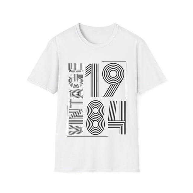 Vintage 1984 T Shirts for Men Retro Funny 1984 Birthday Mens Shirt ...