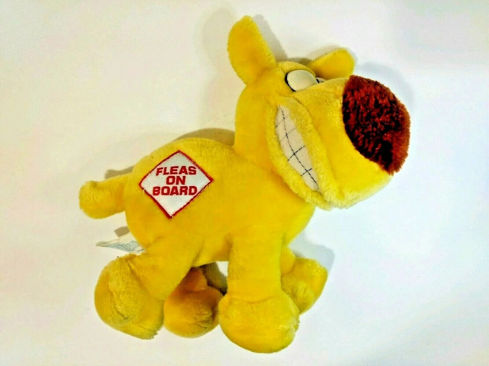 Vintage 1989 24k Mother Goose And Grimm Plush Dog Grimmy Fleas on Board ...