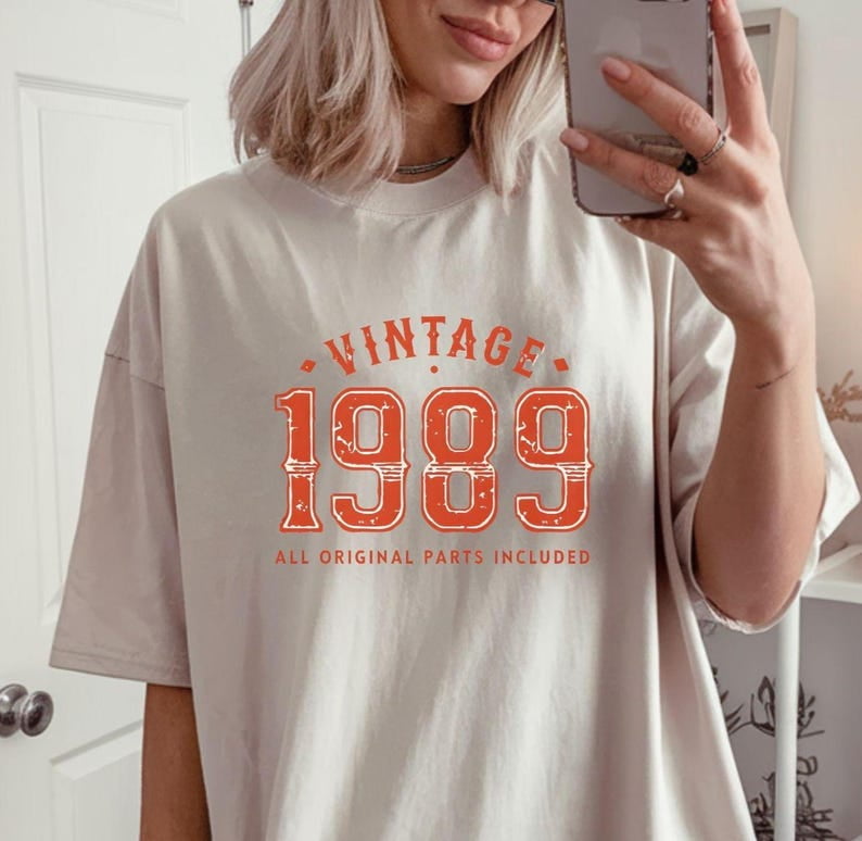 Vintage 1989 Retro Graphic Unisex T-shirt, Nostalgic Tee, 90s Style ...