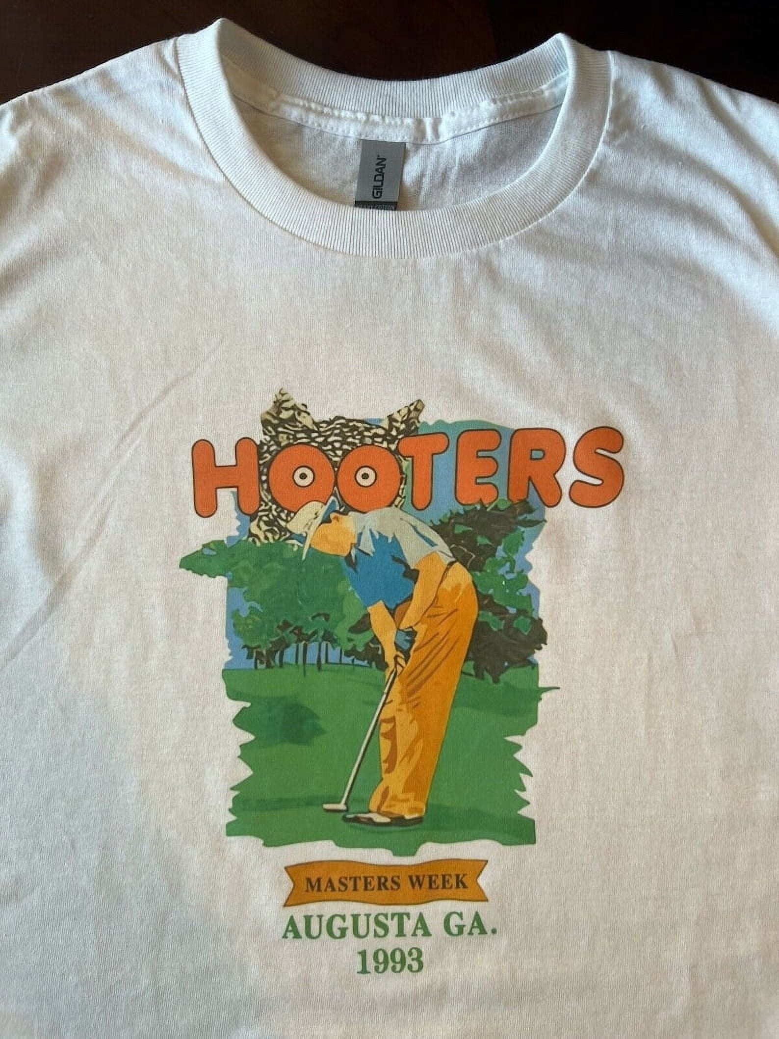 Vintage 1993 Hooters Masters Week Golf T-Shirt - Walmart.com