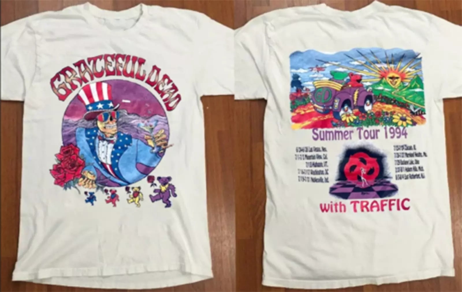 Vintage 1994 Grateful Dead Summer Tour with T Shirt Size S-5XL U2461 ...