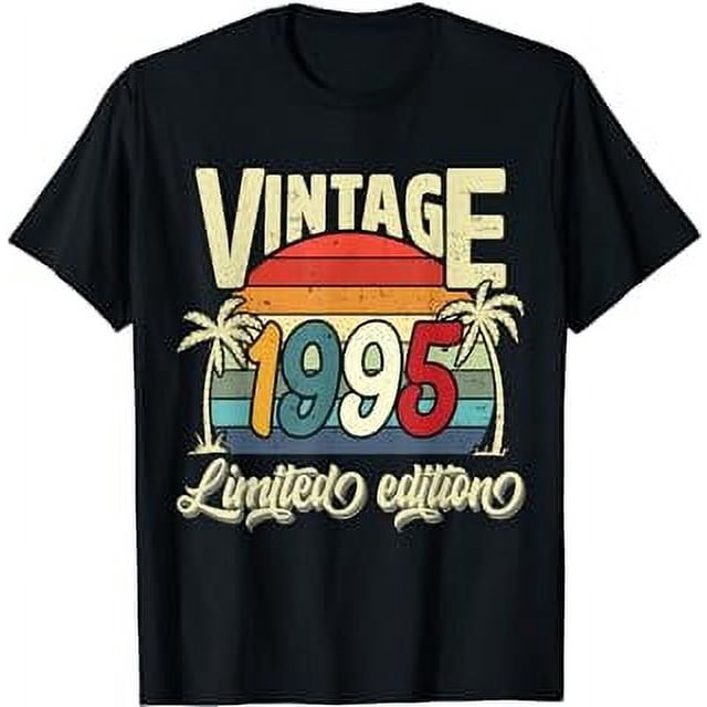 Vintage 1995 29th Birthday Limited Edition 29 Years Old Bday T-Shirt ...
