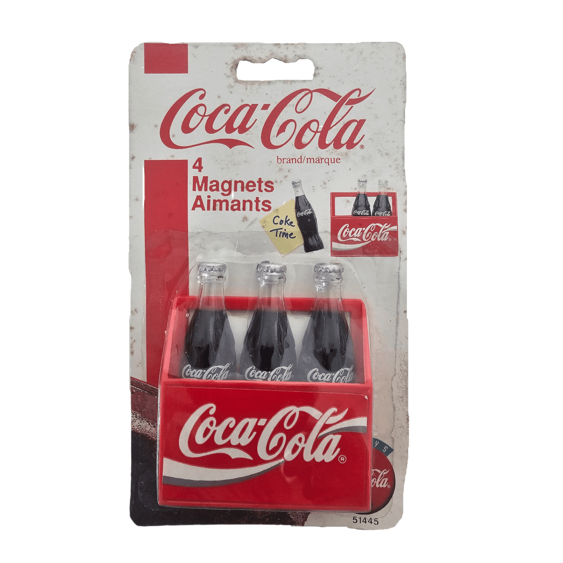 Vintage 1995 Arjon Coca-Cola 4 Magnets 3 Bottles In Carrier #51445 - Walmart.com